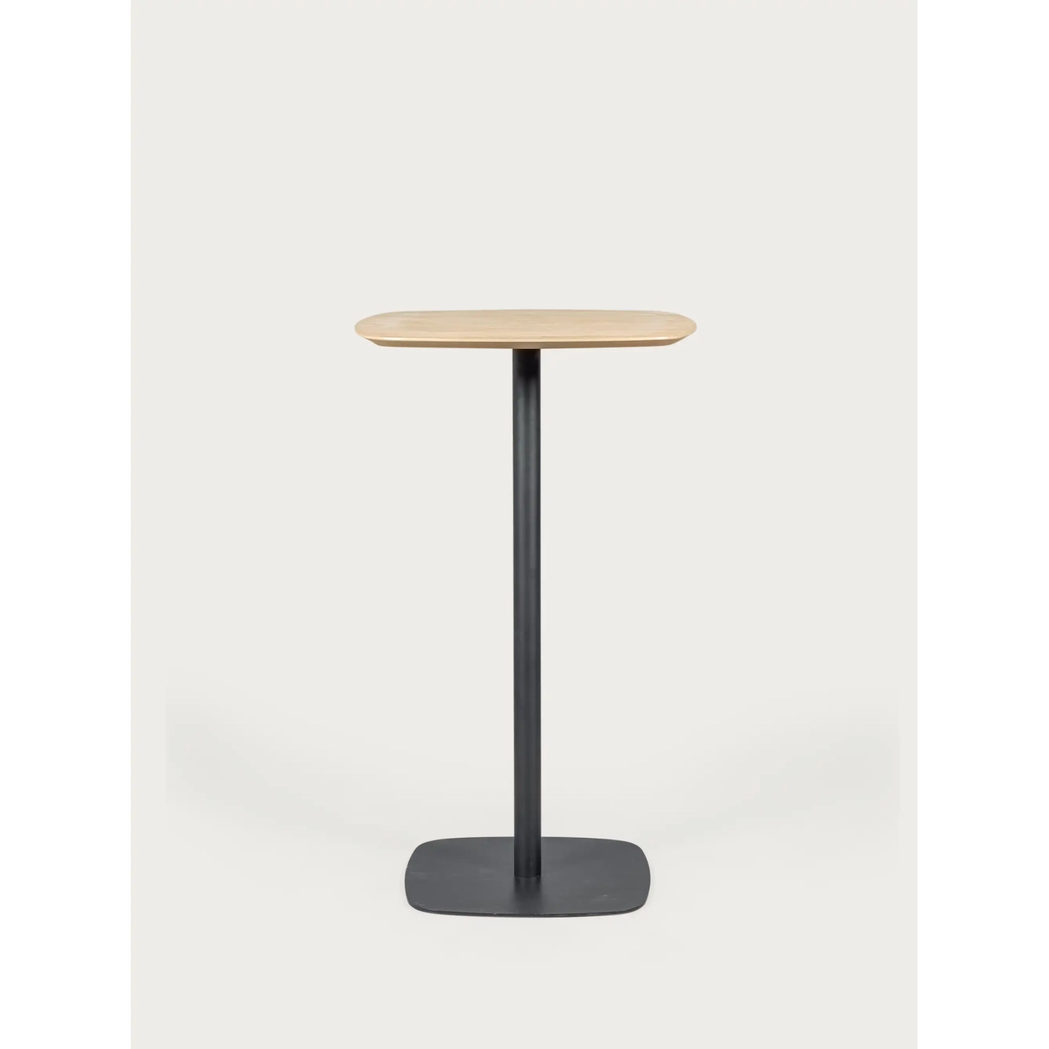 Table haute industrielle en chêne 106 cm pour bar Couleur Chêne