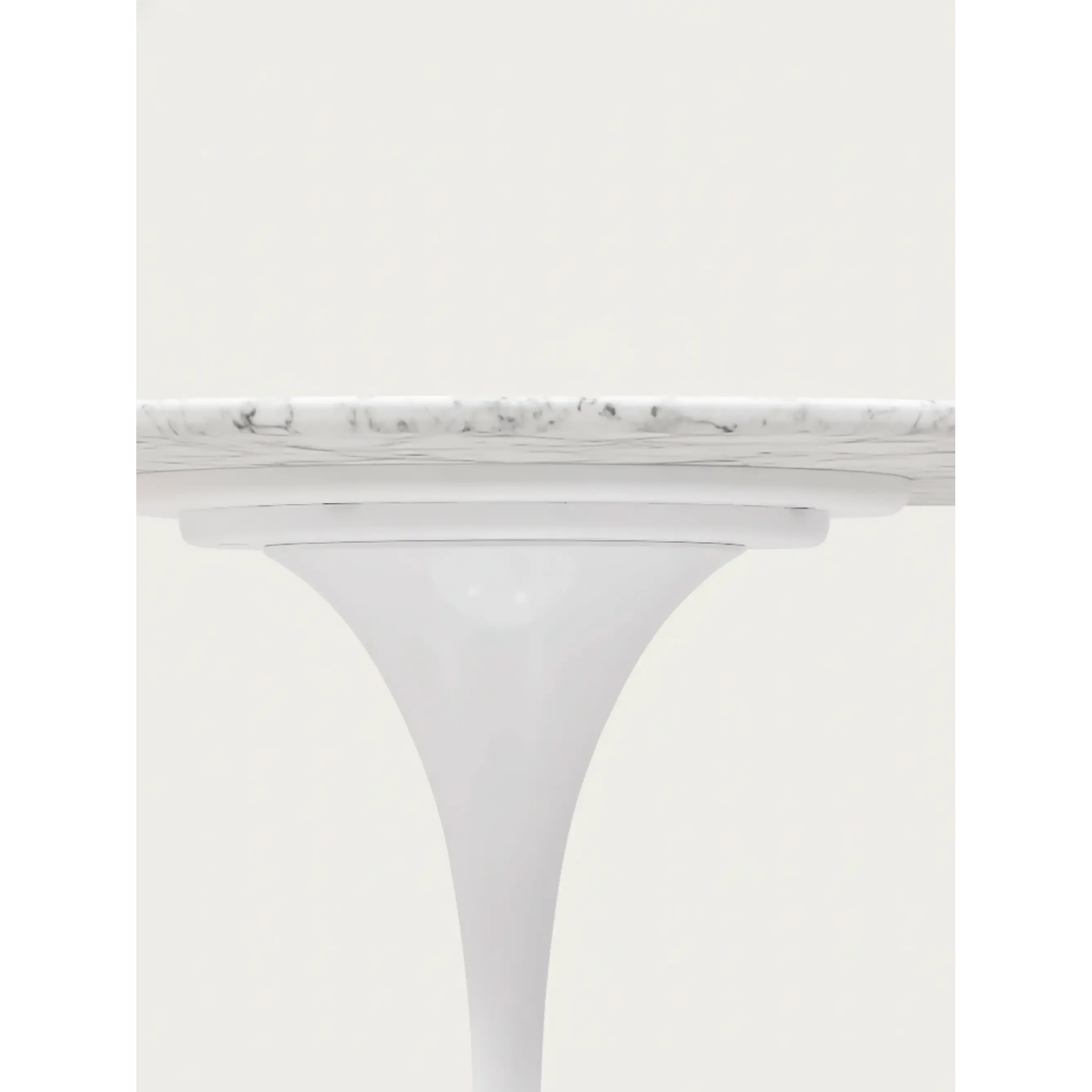 Carrara marble round table 120 cm Stratus : Top of the range Color ...