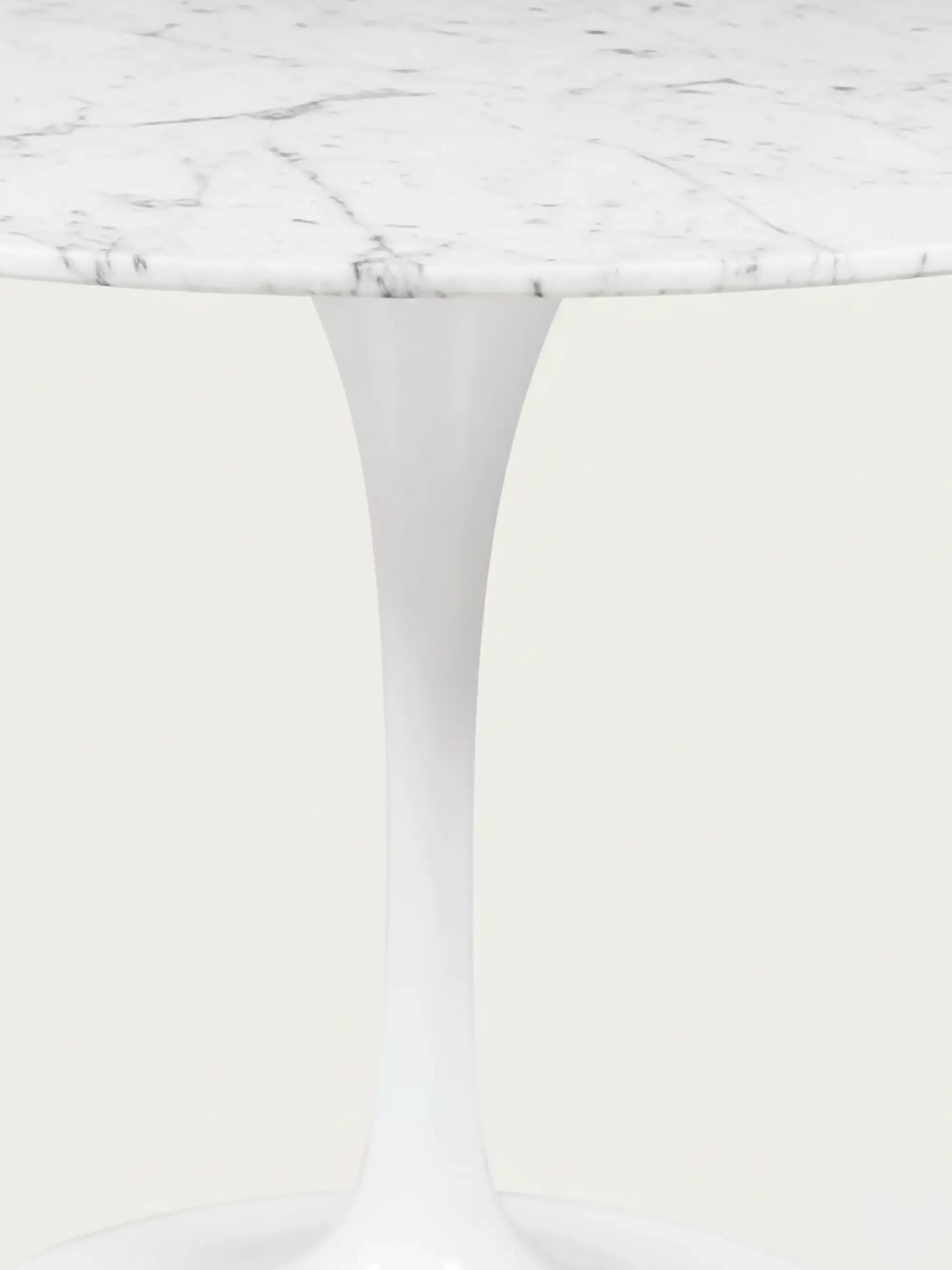 Carrara marble round table 120 cm Stratus : Top of the range Color ...